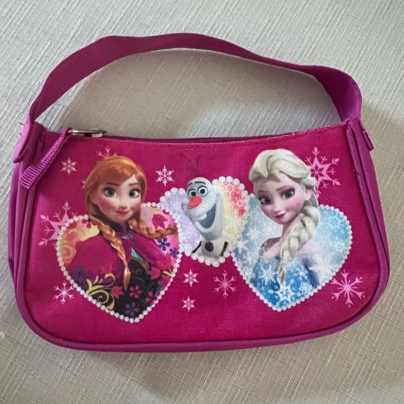 Disney | Accessories | Disney Frozens Anna Olaf Elsa Nwot Pink Canvas ...